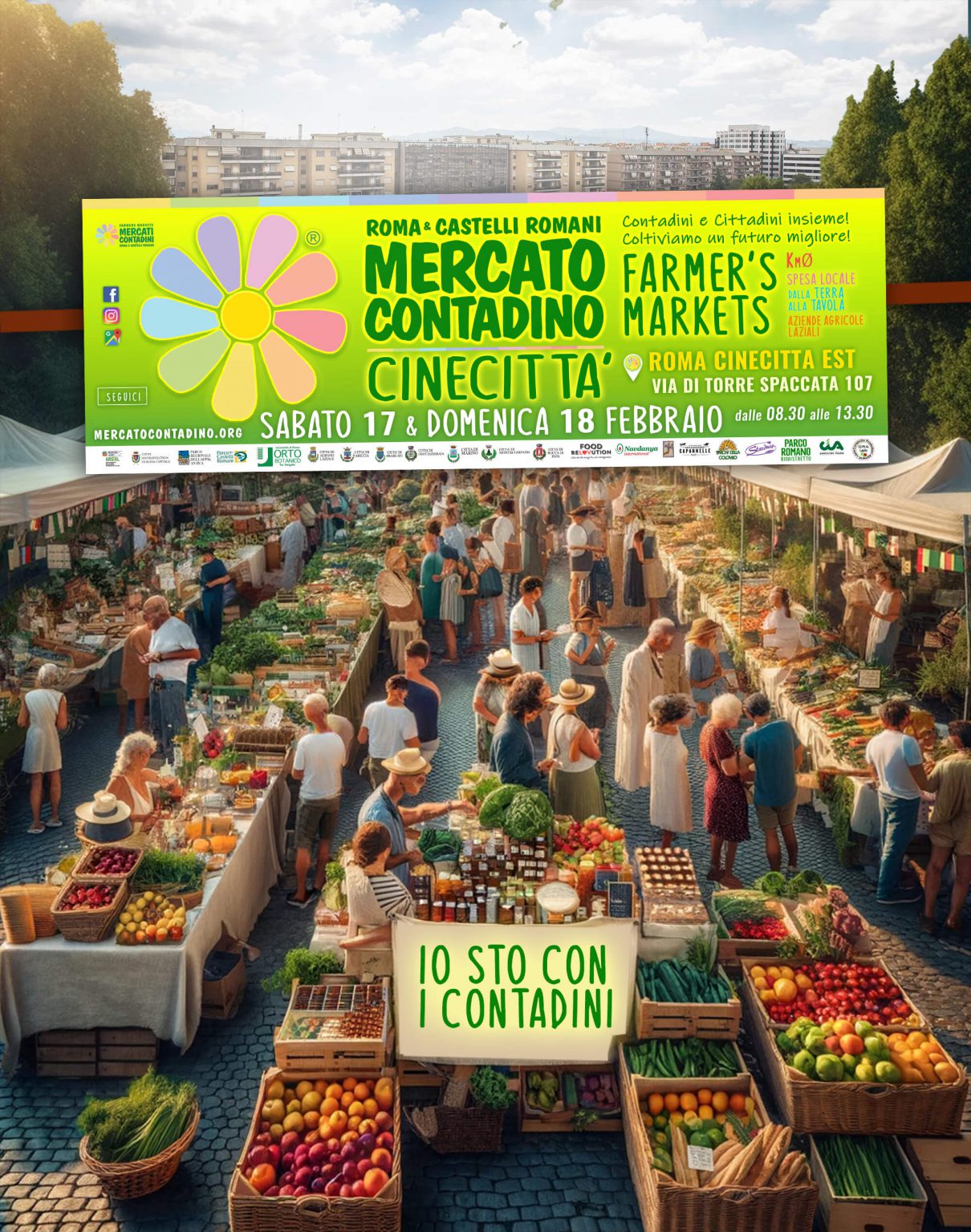 Il Mercato Contadino Capannelle sbarca a Cinecittà Sabato 17 Febbraio e ...